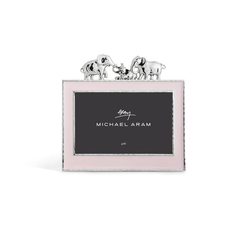 Elephant Frame Pink Enamel 4x6 – La Perla Home